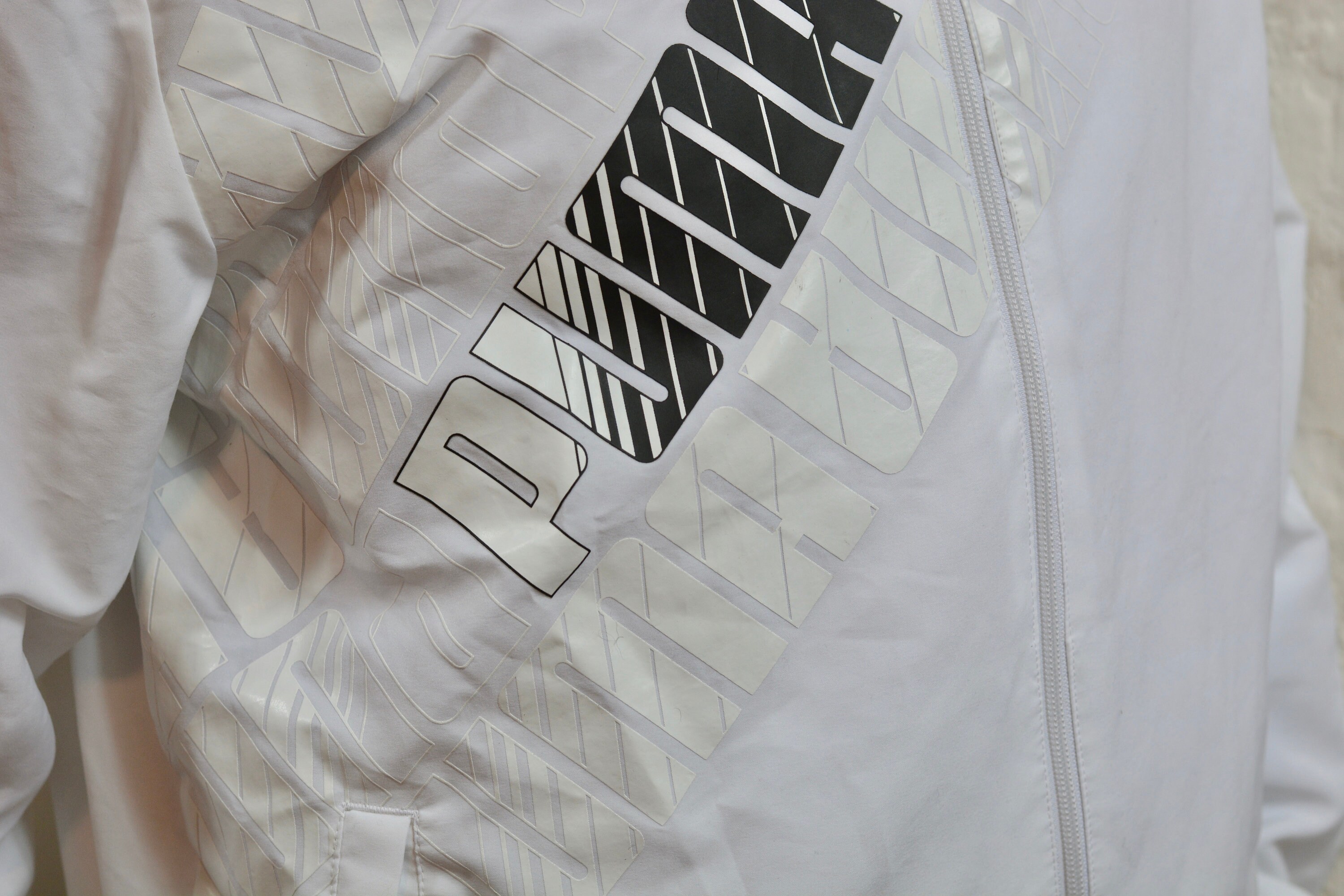 PUMA Sports Jacket White Hipster Jacket Windbreaker Sportswear - Etsy
