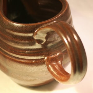 Brown Pottery Creamer / Small Pitcher - Etsy