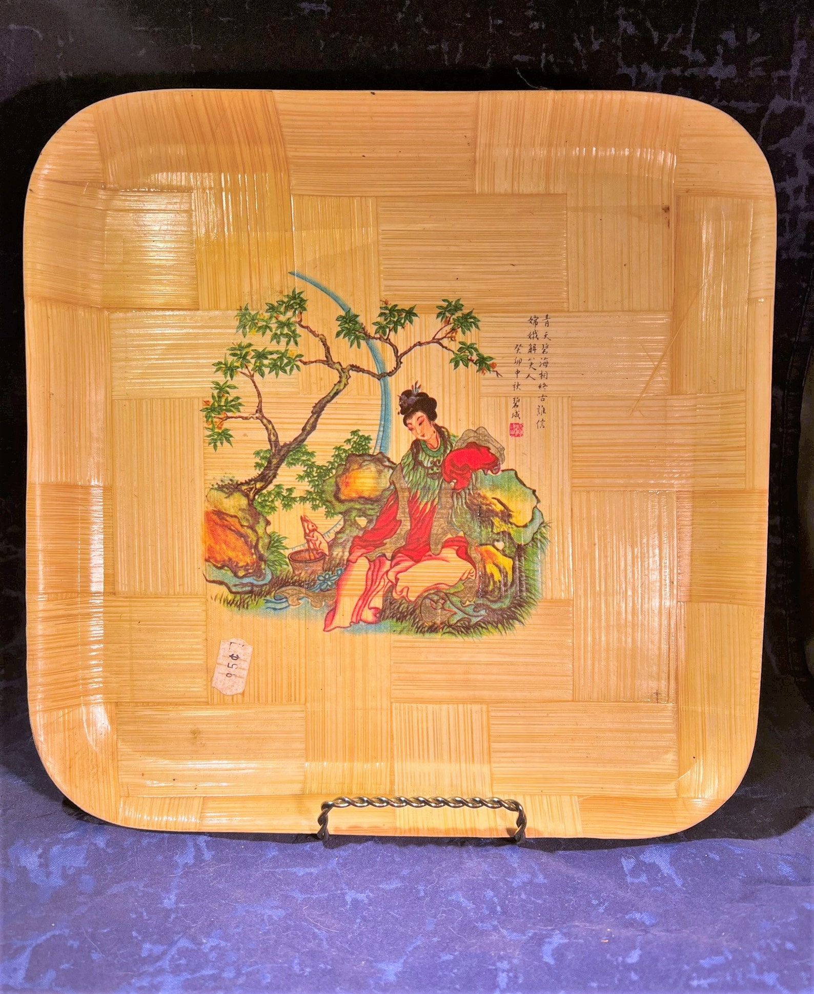 Square Bamboo Plates With Chinese Prints * Set of 5 - Etsy