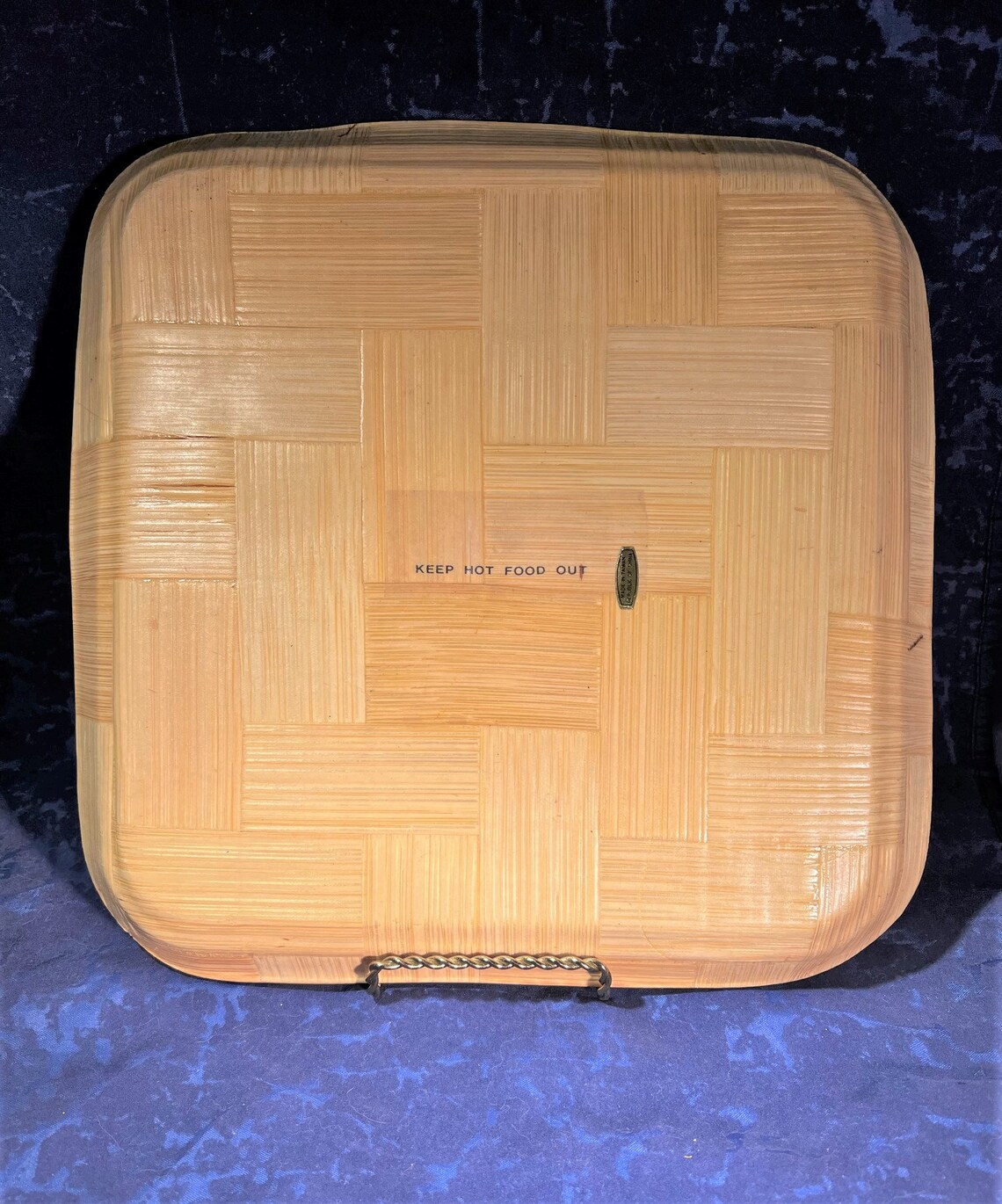 Square Bamboo Plates With Chinese Prints Set of 5 - Etsy