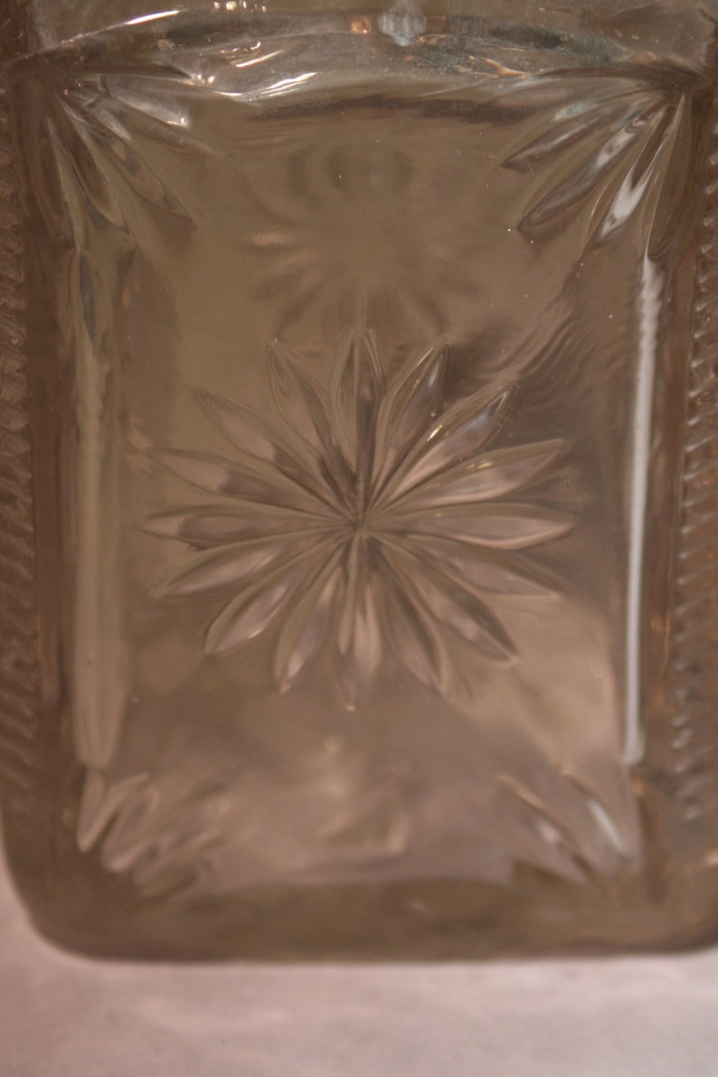 Crystal Cut Cruet * Rectangular Shaped Base - Etsy