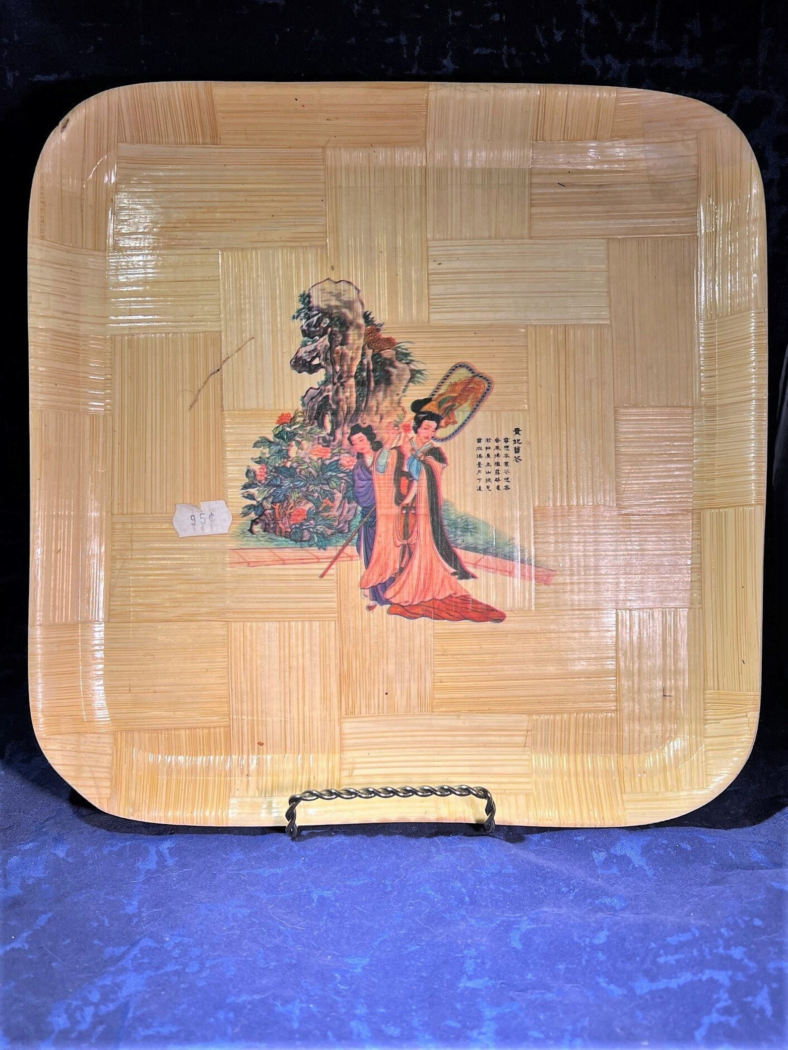 Square Bamboo Plates With Chinese Prints * Set of 5 - Etsy
