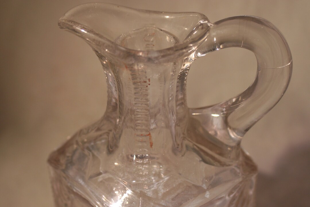 Crystal Cut Cruet * Rectangular Shaped Base - Etsy