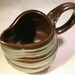 Brown Pottery Creamer / Small Pitcher - Etsy