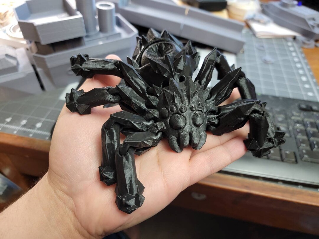 Flexible Spider 3D Printed Articulated Toy - Etsy