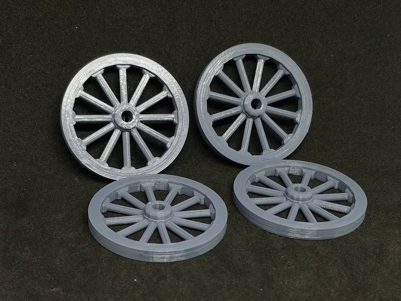 28mm Scale Wagon Wheels Multiple Sizes 3D Printed Pack of 4 - Etsy