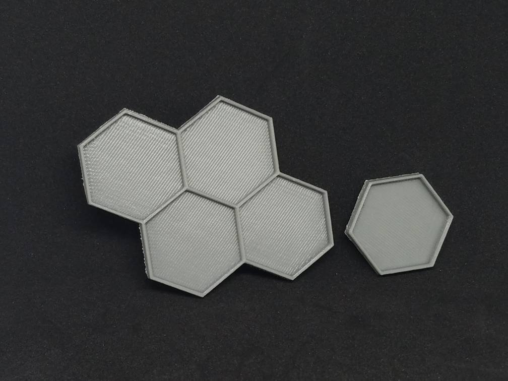 1.25 Inch Hex 3D Printed Texture Stamp Set For Tabletop | Etsy