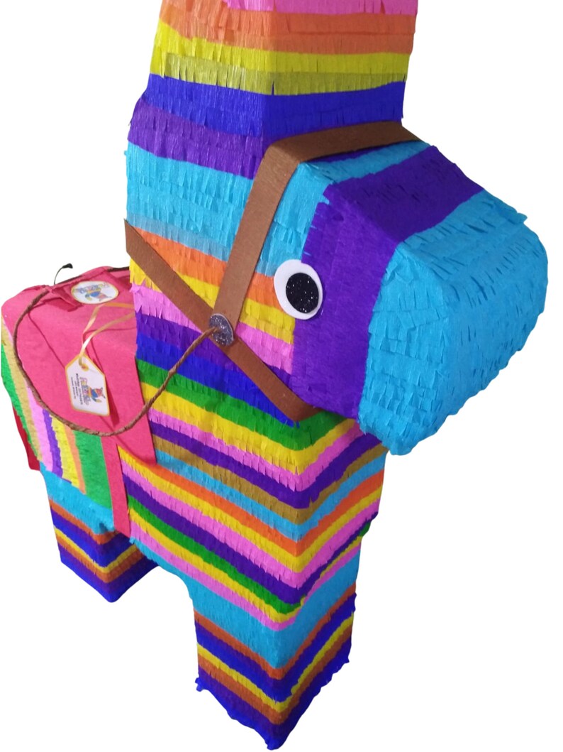 Donkey Pinata in 2D Very Colorful FREE SHIPPING Canada & U.S. - Etsy