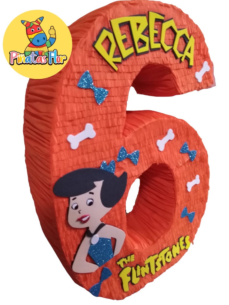 The Flintstones Number Pinata Custom FREE SHIPPING Canada & U.S. - Etsy