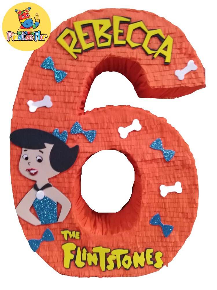 The Flintstones Number Pinata Custom FREE SHIPPING Canada & U.S. - Etsy