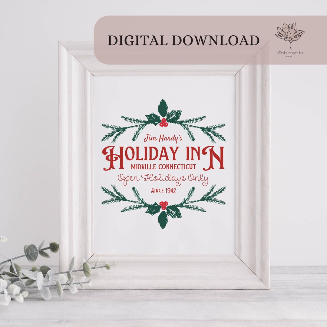 Holiday Inn Svg Png, Vintage Movie Svg, Christmas Svg, Retro Christmas ...
