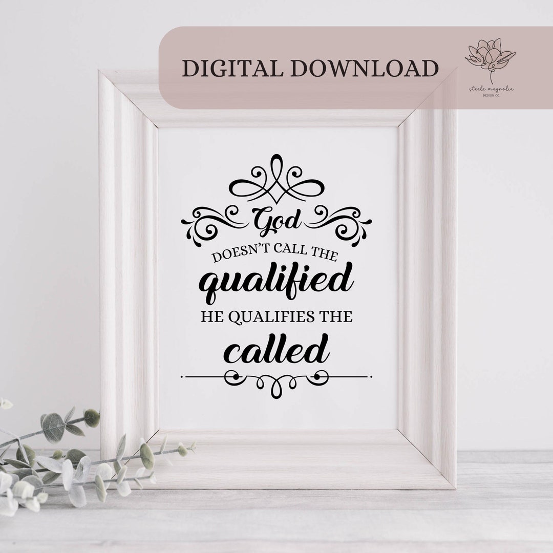God Qualifies the Called SVG PNG, Christian Svg, Religious Png ...