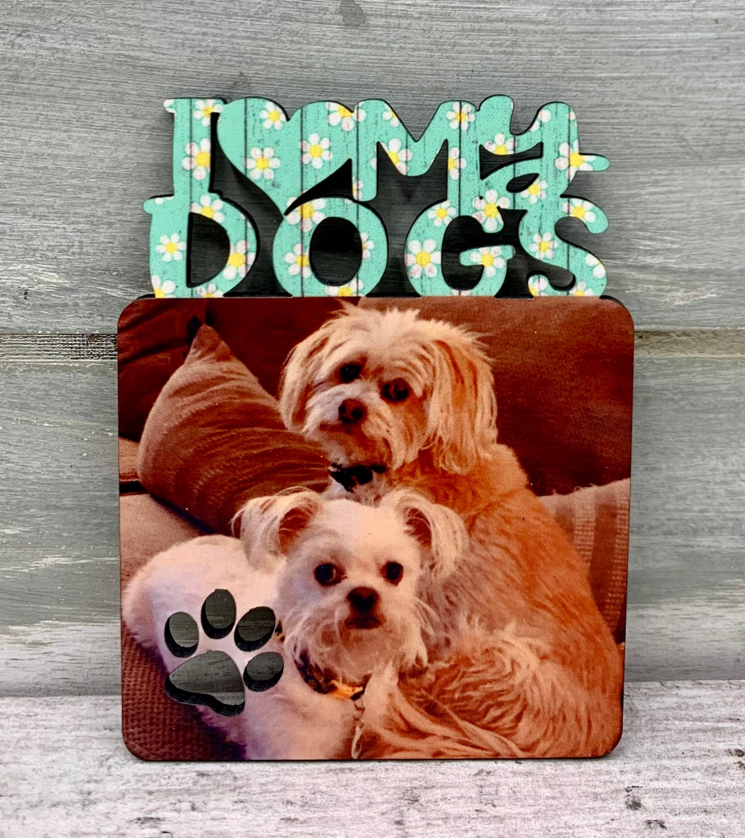 Sublimation Blank Custom I Love My Dogs Signs/magnets for Sublimation ...