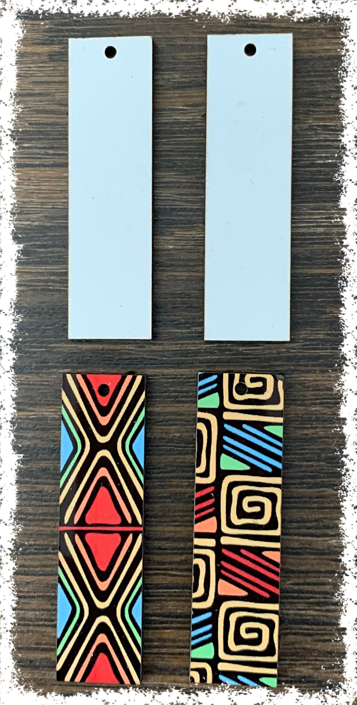 Large Blank Sublimation Rectangle Earrings for Sublimation - Etsy