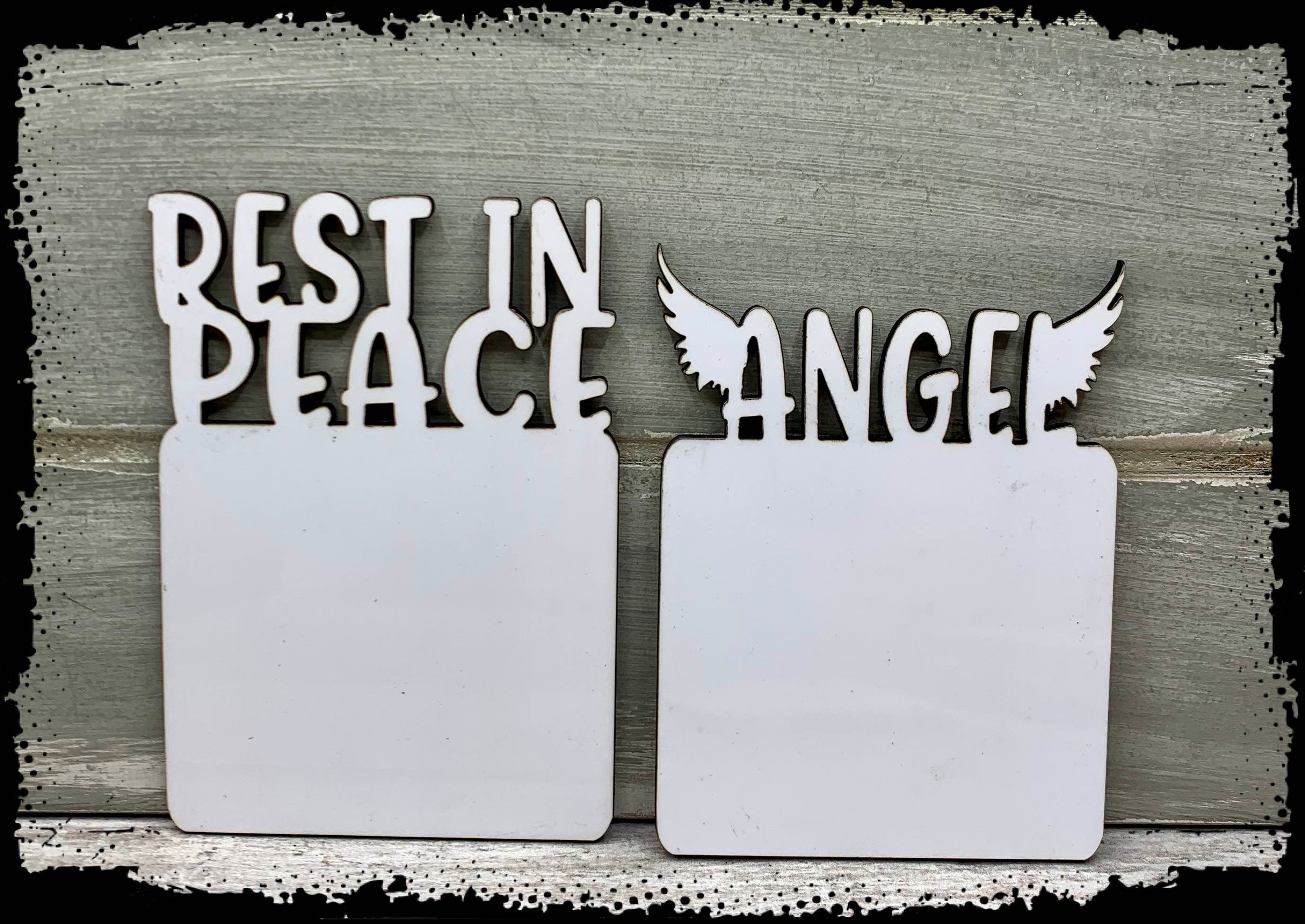 Sublimation Blank Custom Angel/rest in Peace Signs/magnets for | Etsy