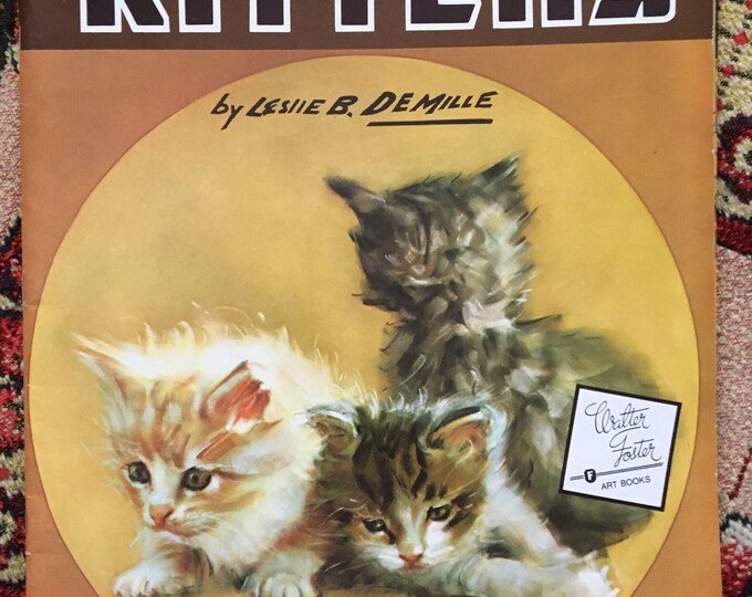 Vintage Walter Larson Cats Kittens Art Drawing How to Paper Ephemera ...