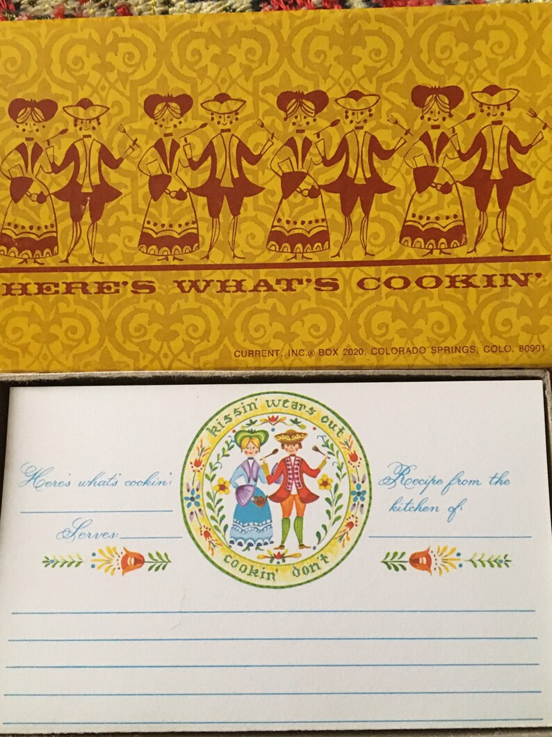 Vintage Recipe Cards Victorian Designs Unused Box - Etsy