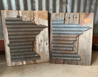 Corrugated Metal Sign | Etsy