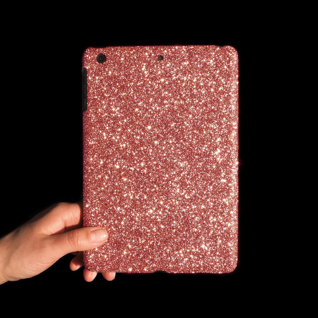 Rose Gold Glitter Tablet Case Initial Personalised Hard Cover for New ...