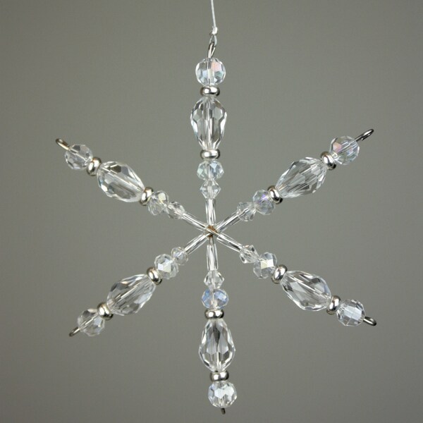 Snowflake Crystal Ornament - Etsy
