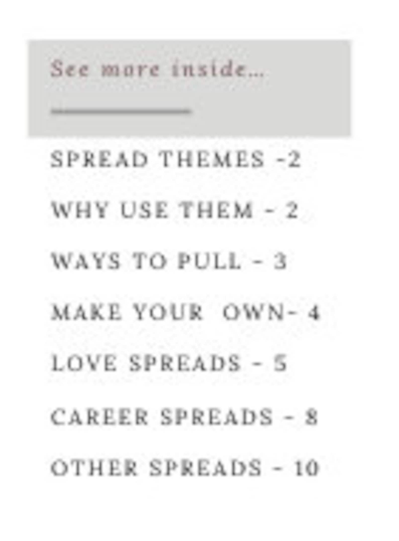 Downloadable Tarot Spread Guide // How to Make Tarot Spreads - Etsy