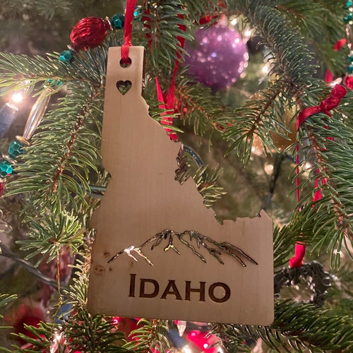 Idaho Christmas Ornament Idaho Ornament State of Idaho - Etsy
