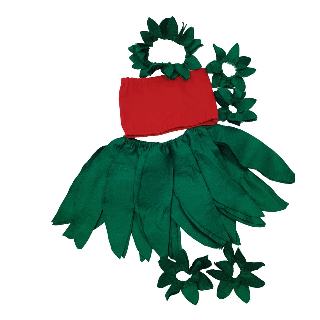Hula Costume, Hawaiian Costume, Luau Skirt, Baby Girl Luau Outfit ...