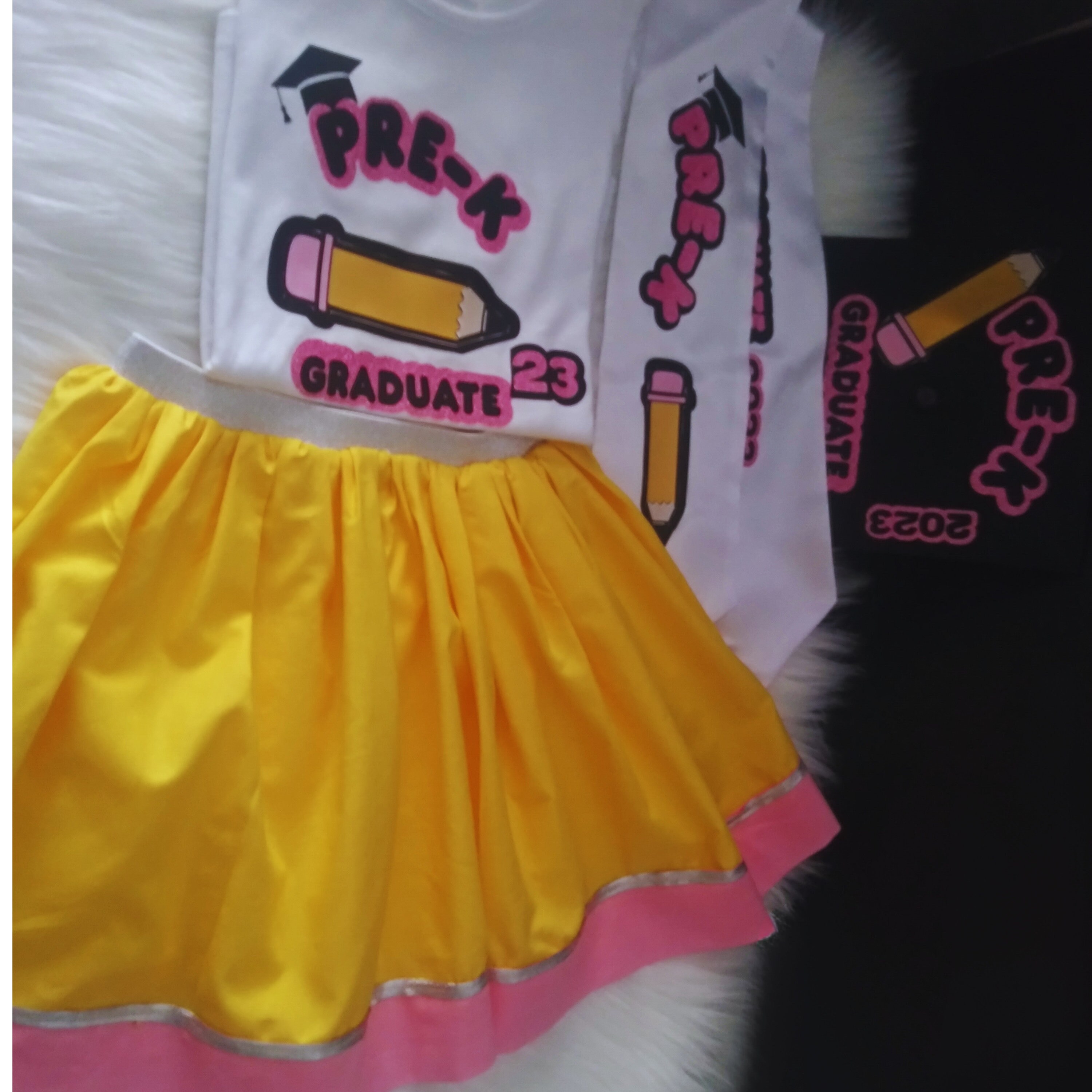 Pre-k Graduation Outfit, Toddler Graduation Outfit, 4 Pieces Set ...