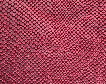 Red Snakeskin Fabric - Etsy
