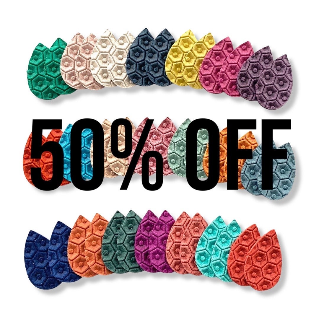 Tiny Teardrop SPRING SUMMER COLORS Beehive Embossed Leather Teardrop ...