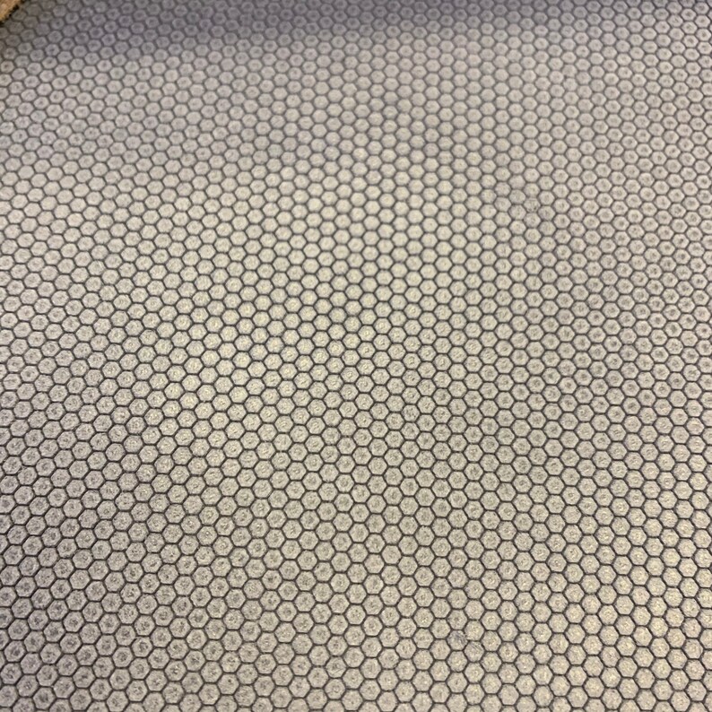 New ASH GRAY Leather Honeycomb Embossed Genuine Leather - Etsy