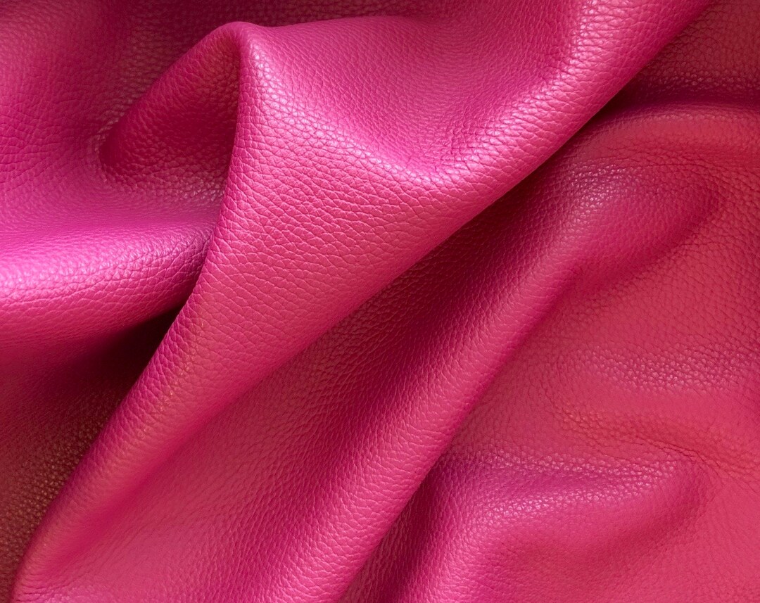 New! 6"x8" ORCHID PINK Leather, Hot Pink Pebbled Genuine Leather Sheet ...