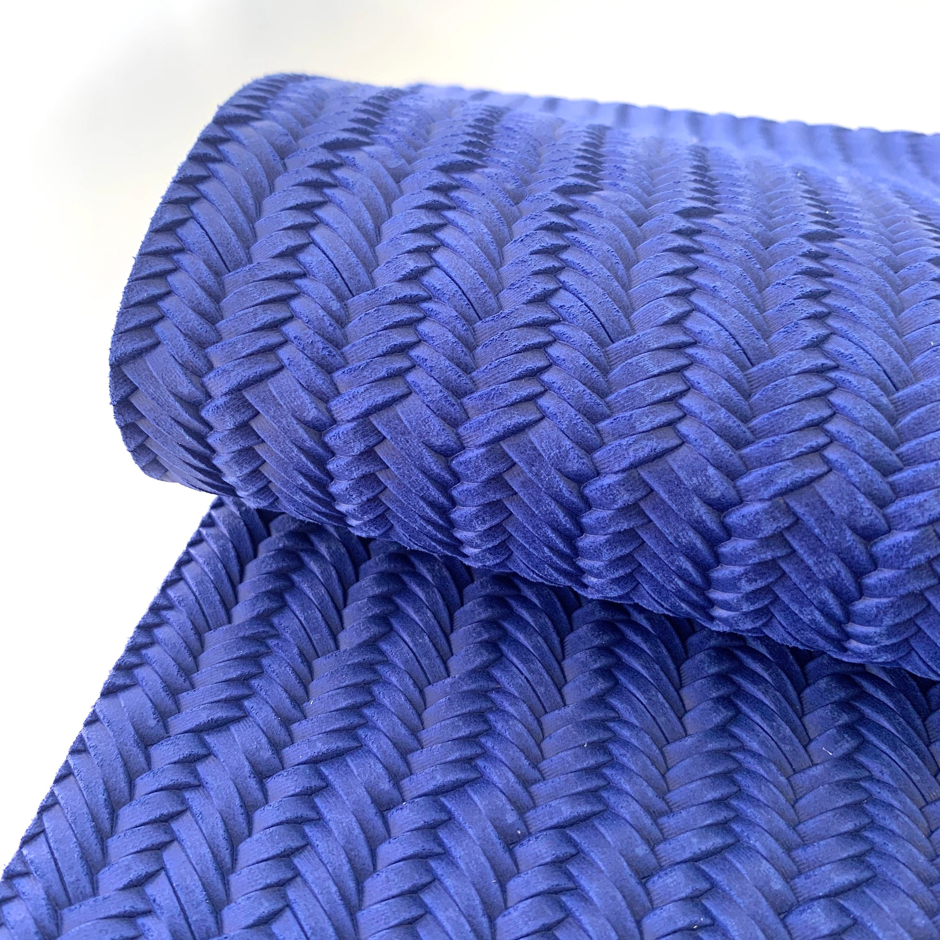 New EMERALD GREEN Fishtail Braided Genuine Leather Sheet for | Etsy