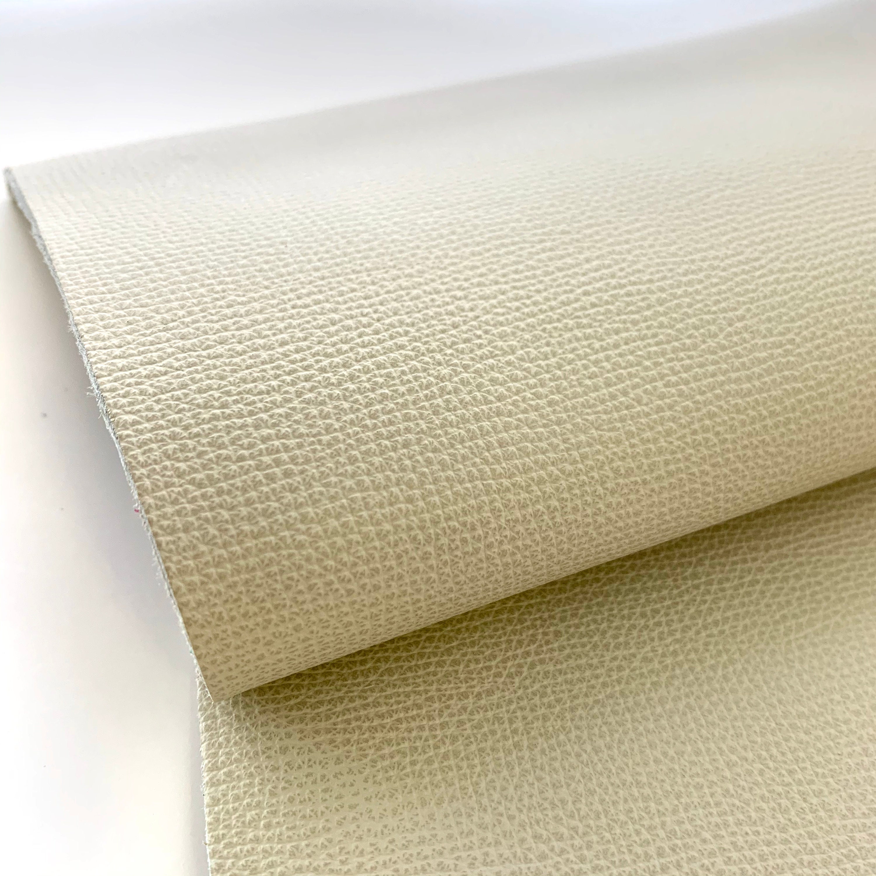 Neutral Leather CREAM Vanilla Ivory Luxe Genuine Leather Sheet | Etsy