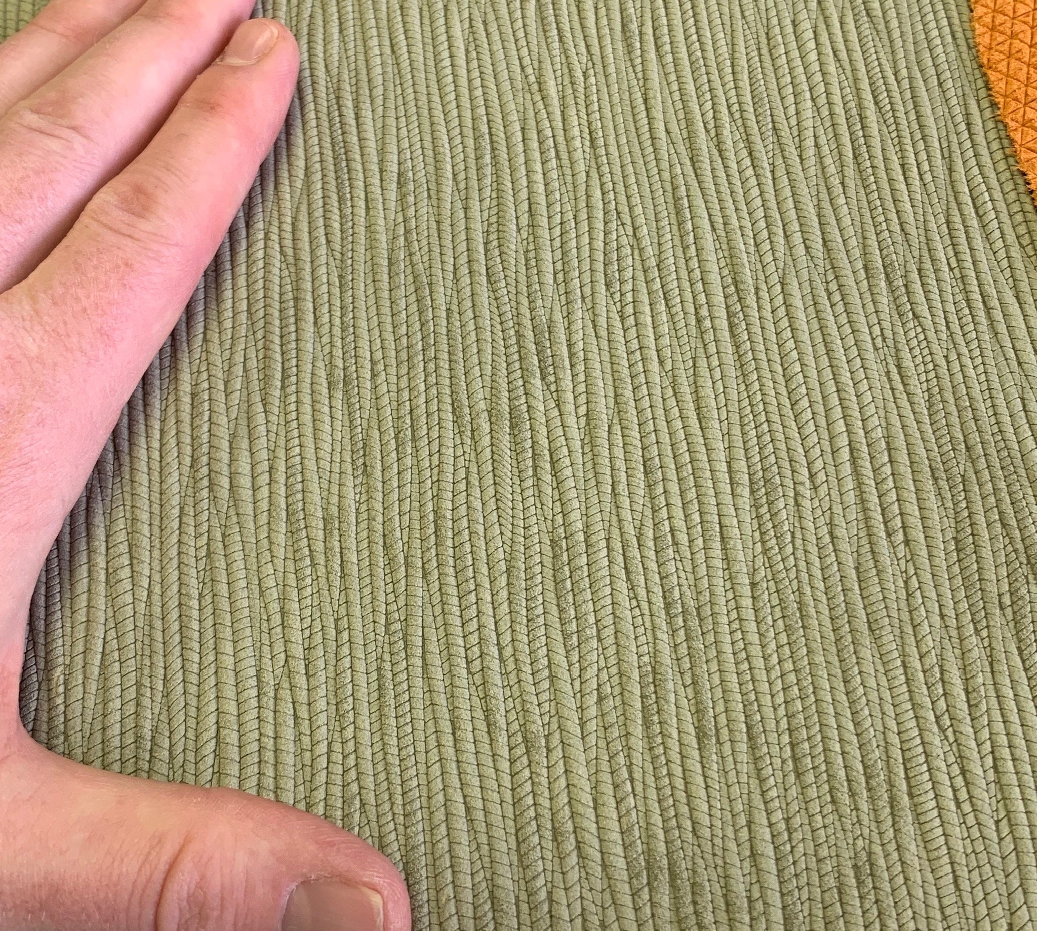 New 6x8 OLIVE GREEN Palm Leaf Braided Genuine | Etsy