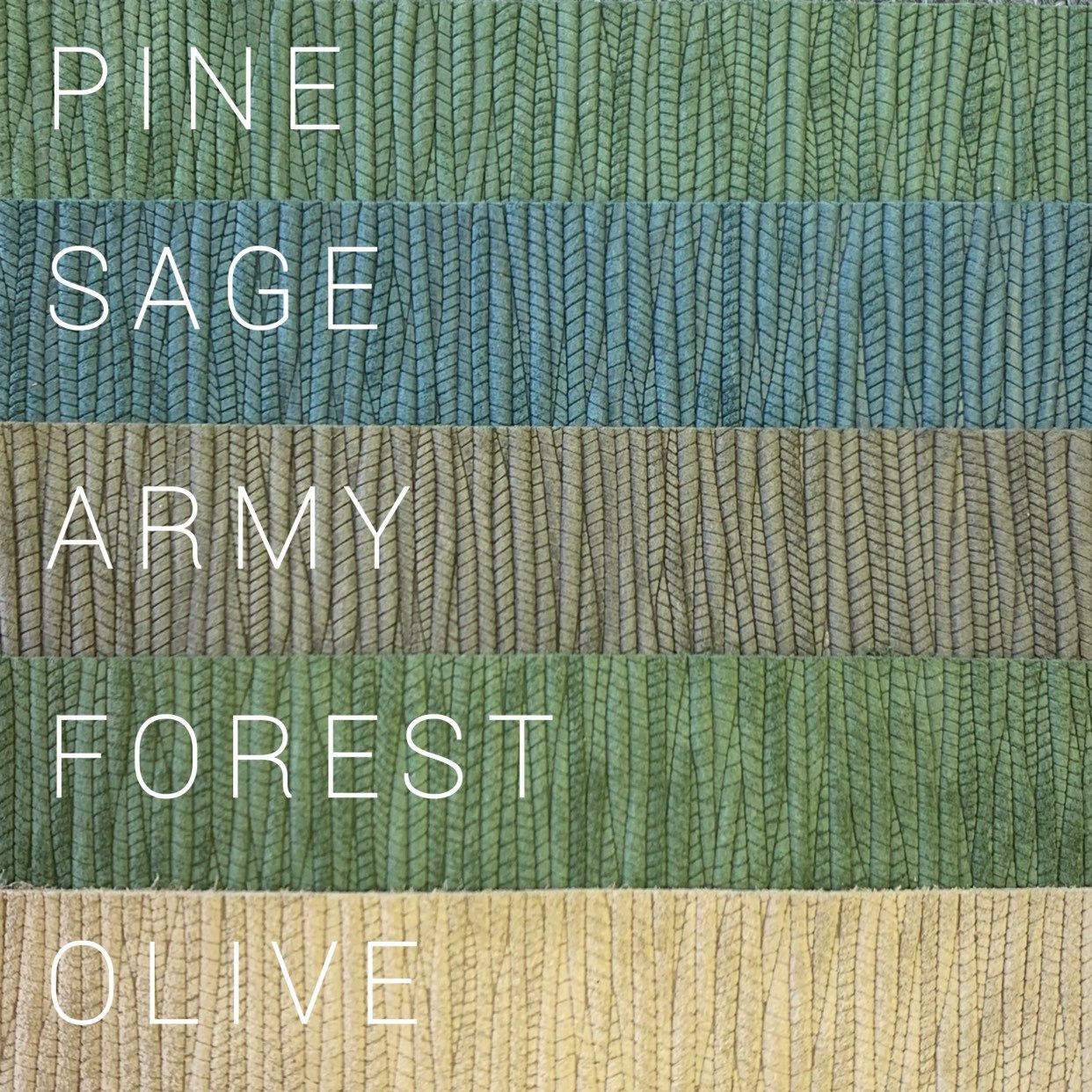 New ARMY GREEN Palm Leaf Braided Genuine Leather 12x12 | Etsy