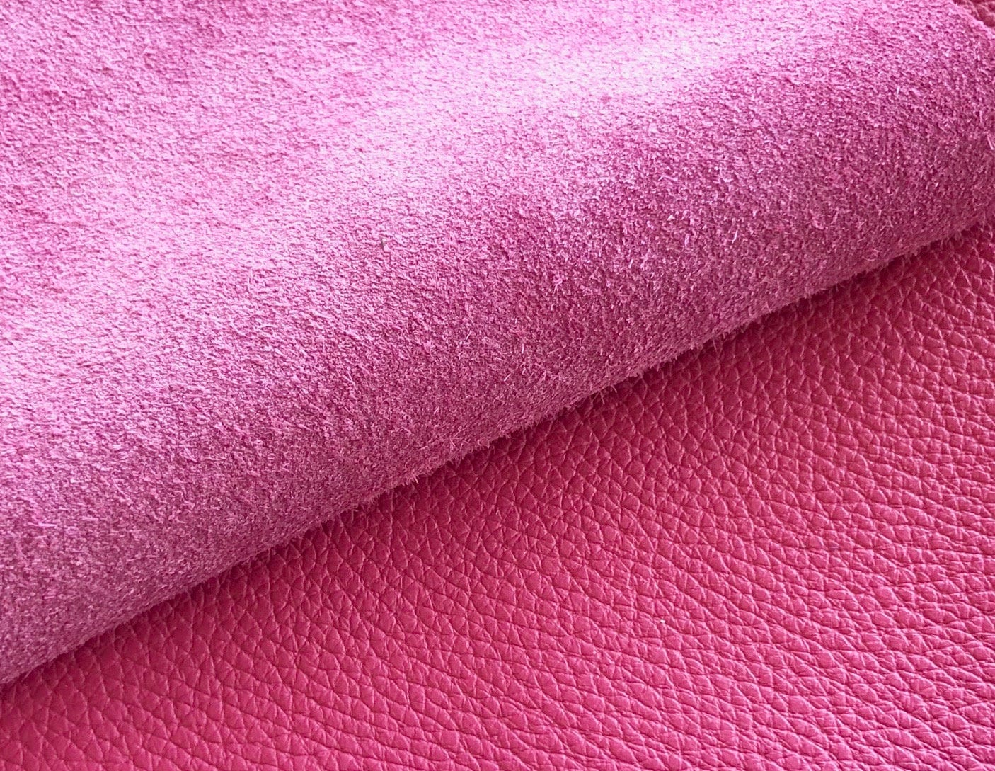 New 6x8 ORCHID PINK Leather Hot Pink Pebbled | Etsy