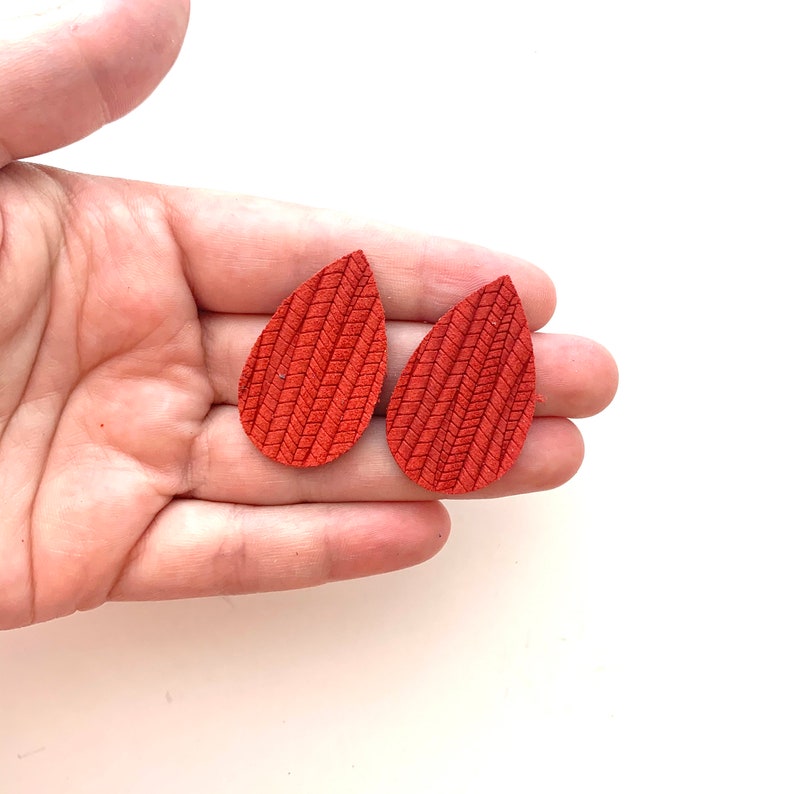 Tiny Small FALL 2020 COLORS Leather Teardrop Sample Pack Palm | Etsy