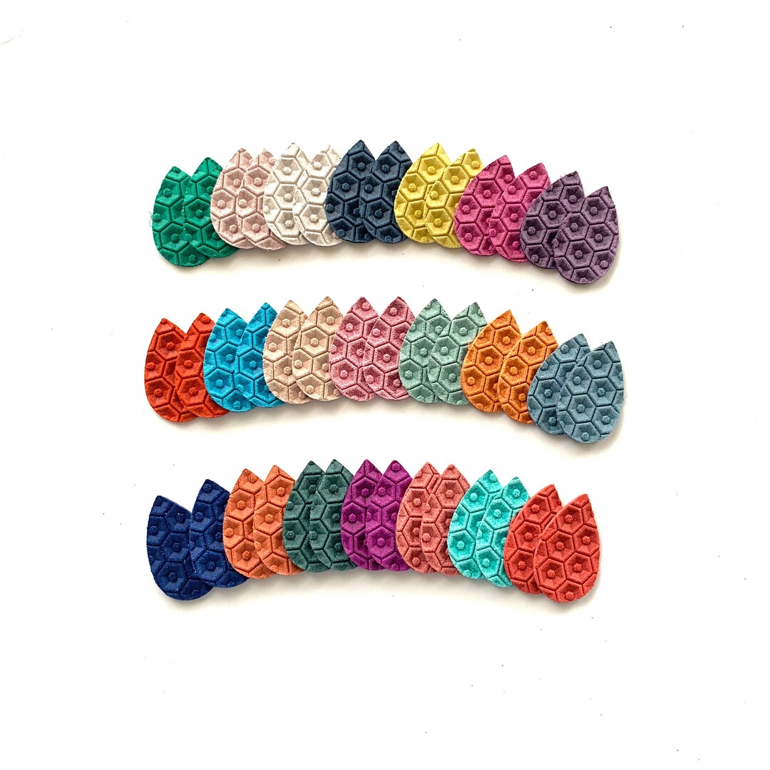 Tiny Teardrop SPRING SUMMER COLORS Beehive Embossed Leather Teardrop ...