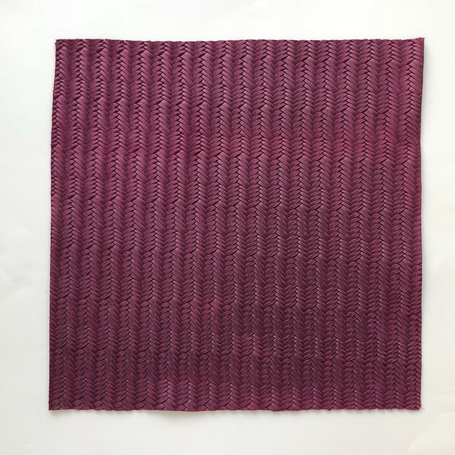 6x8 STONE Beige Braided Genuine Leather Sheet - Etsy