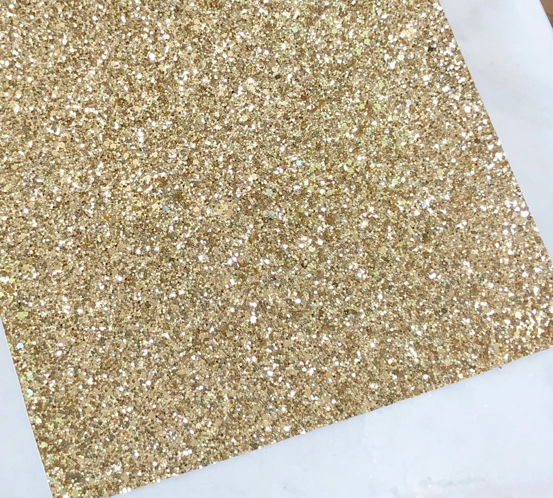 GOLD Premium Chunky Glitter Canvas Sheet 8x11" A4 Size Glitter Sheets ...
