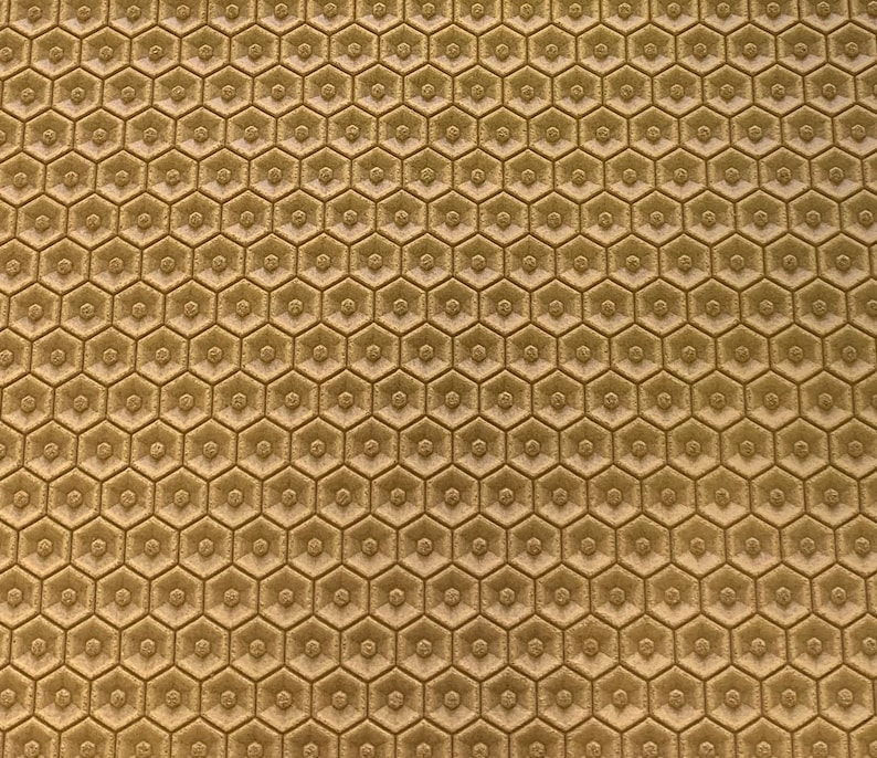 New RUST Color Beehive Large Honeycomb Embossed Genuine - Etsy