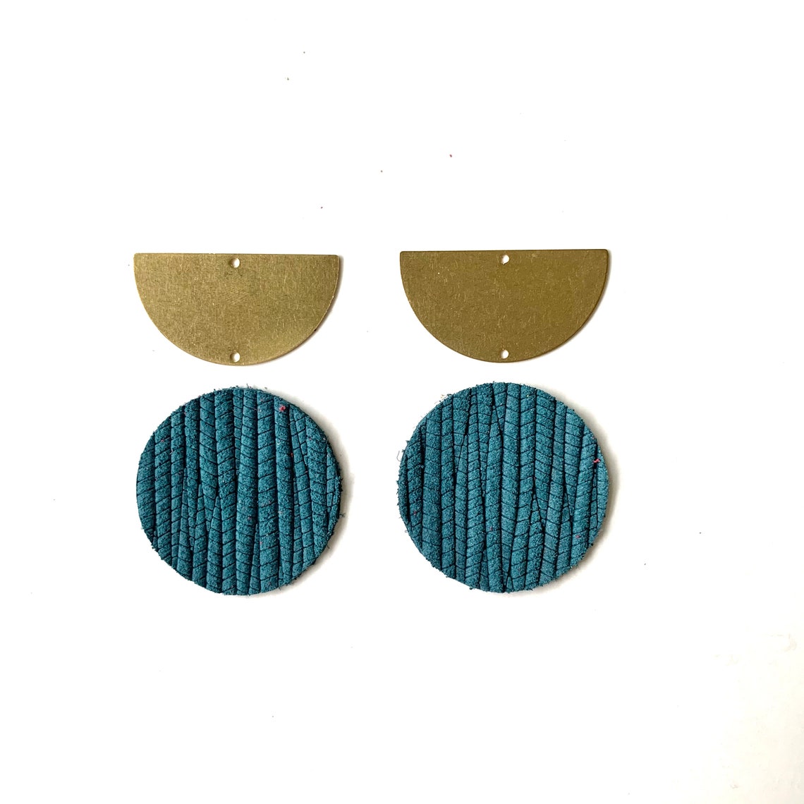 NEW Royal Blue Palm Leaf Embossed Circle With Half Circle - Etsy