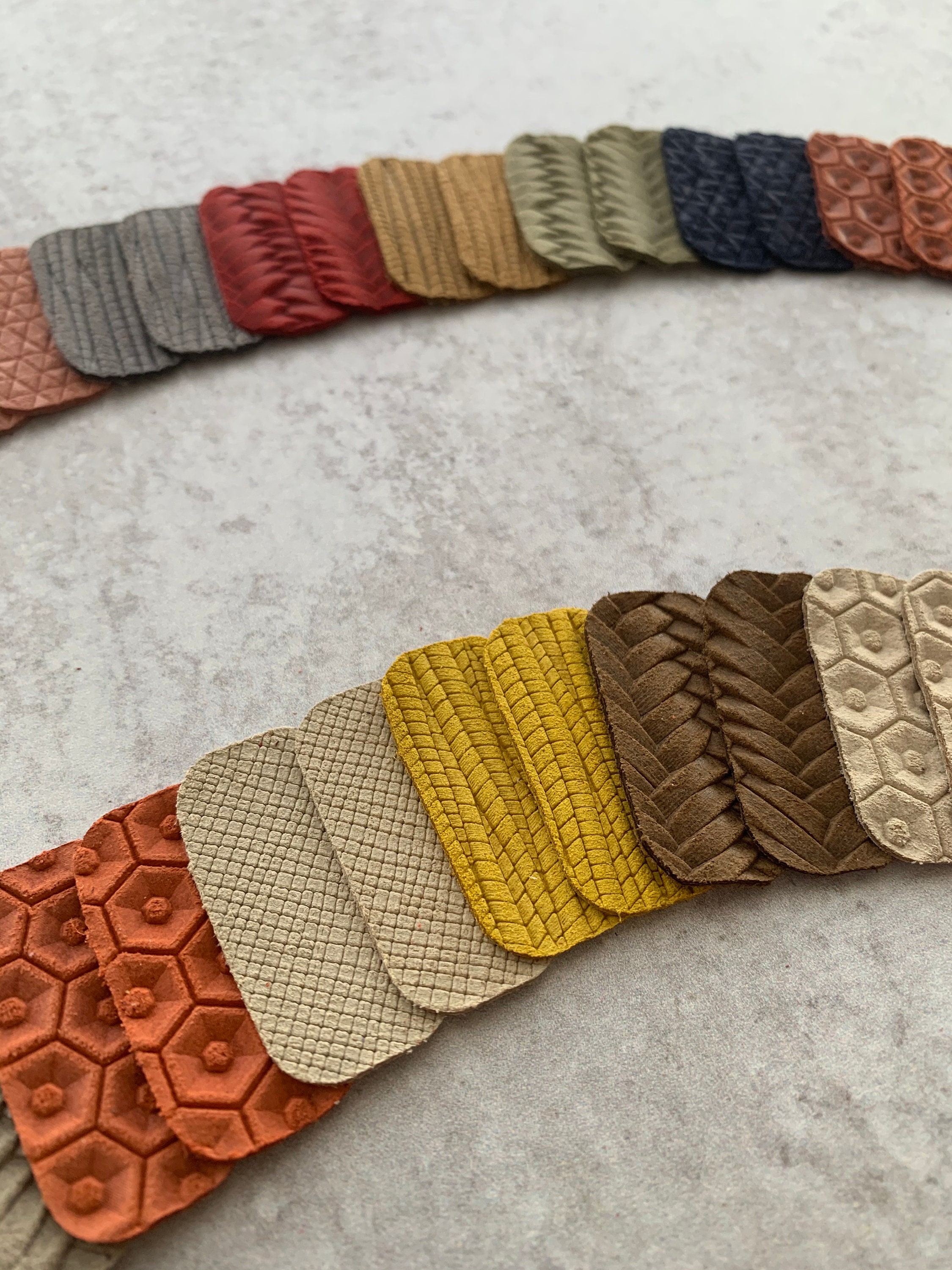 New! Autumn Fall Earth Tone Colors Tiny Barrel Rounded Rectangle ...