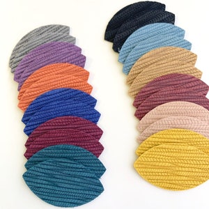 Fall Colors Leaf Teardrop Sample Pack, Palm Leaf Embossed Leather ...