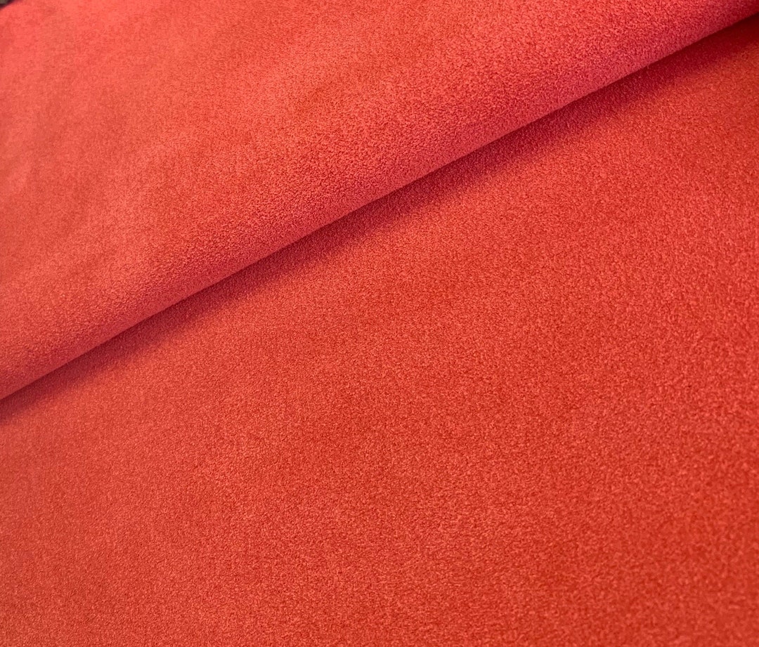 New! Light RED Suede Leather, Sheet for DIY Earrings, Cowhide, Genuine ...