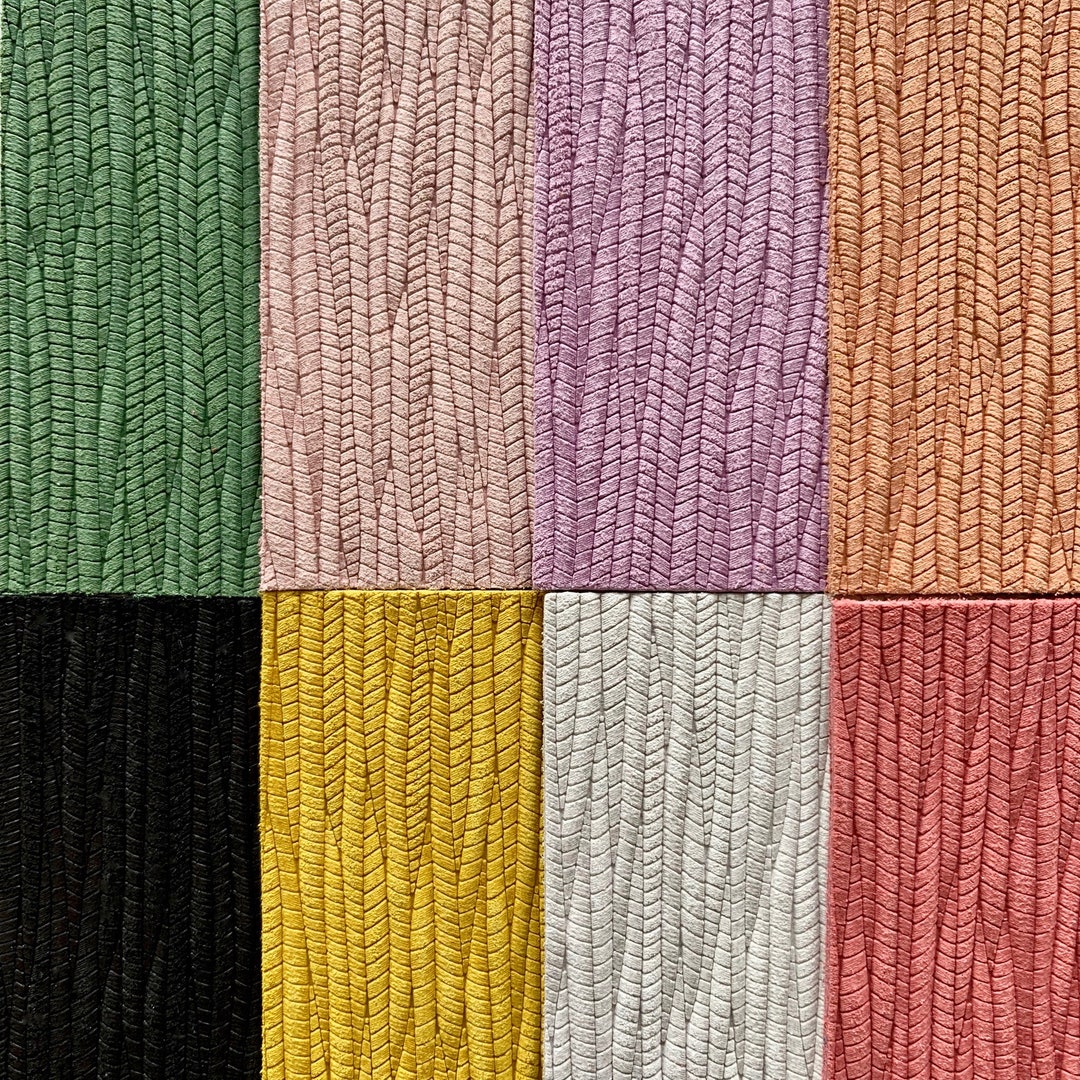 Genuine Leather SAMPLE PACK, Leather Sheet for Earrings, Palm Leaf ...