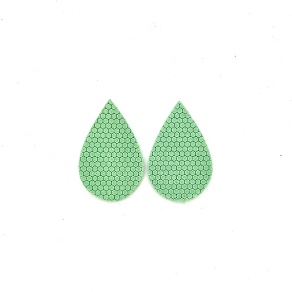Leatherworking 4 pair Teardrop Shapes Genuine Leather Wholesale DIY ...