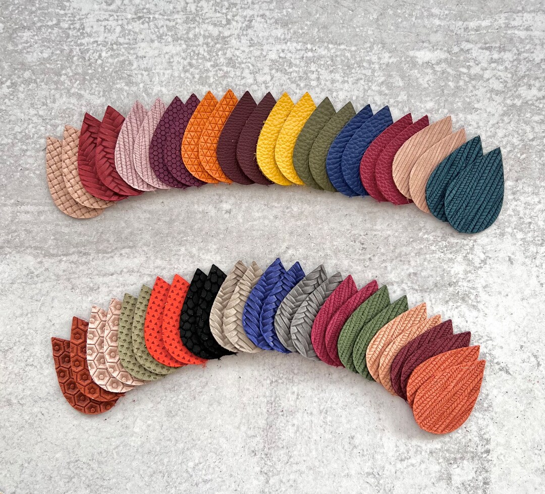 SALE! Leather Teardrop Blanks - Fall Winter Colors 2022 Teardrop ...