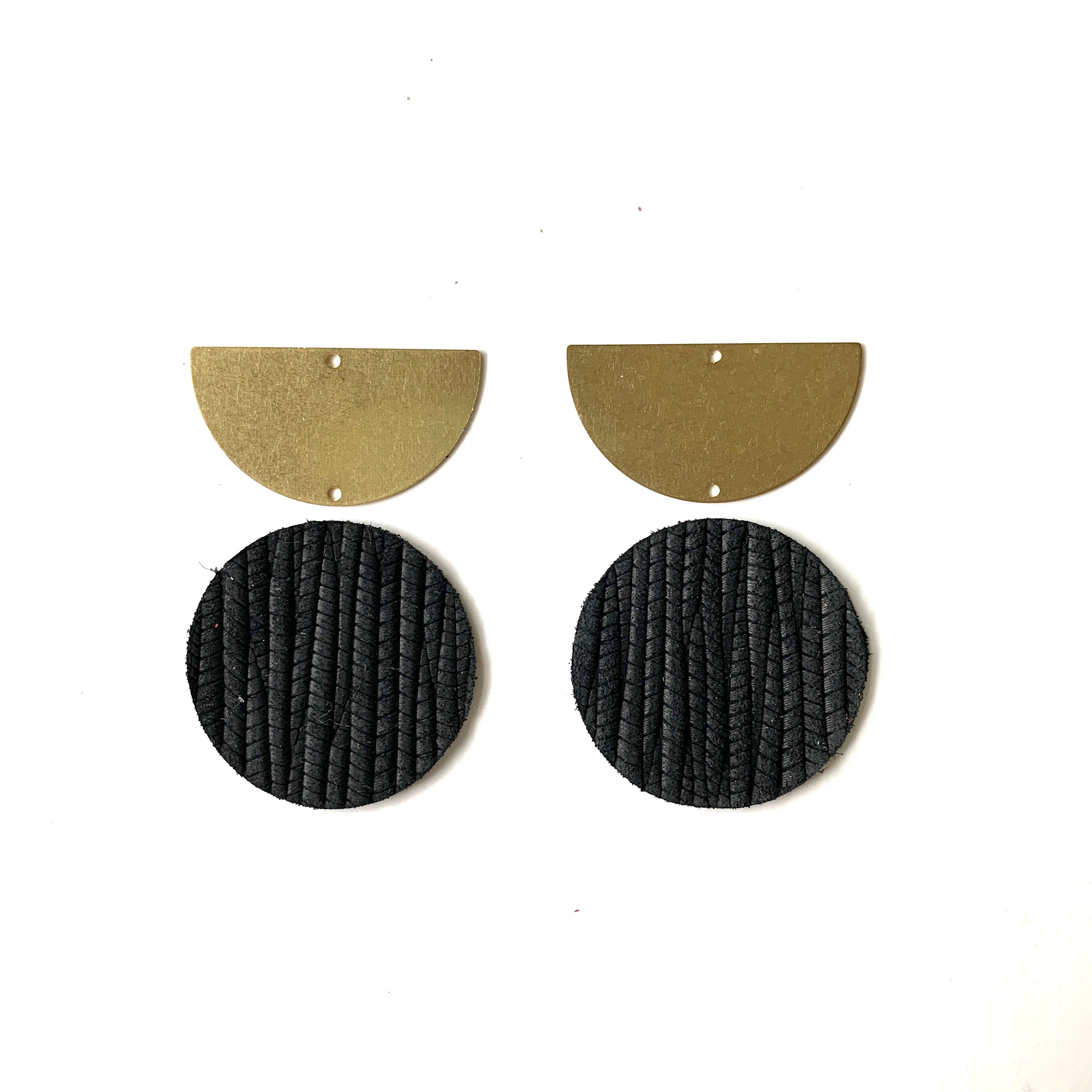 NEW Royal Blue Palm Leaf Embossed Circle with Half Circle | Etsy